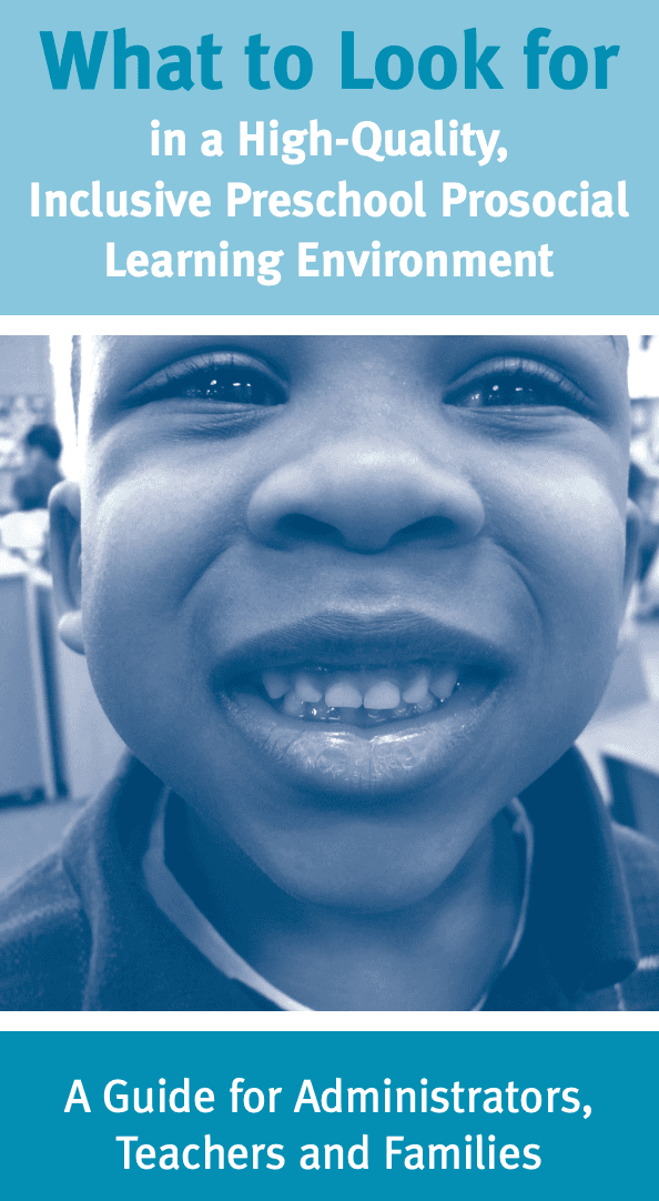 What To Look For in a High-Quality, Inclusive Preschool Prosocial ...