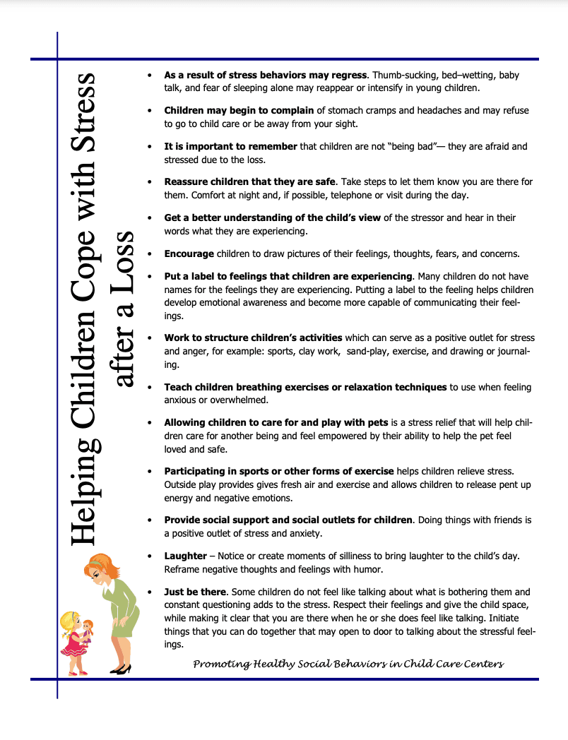 Helping a Child Cope with Stress - CCR&R System